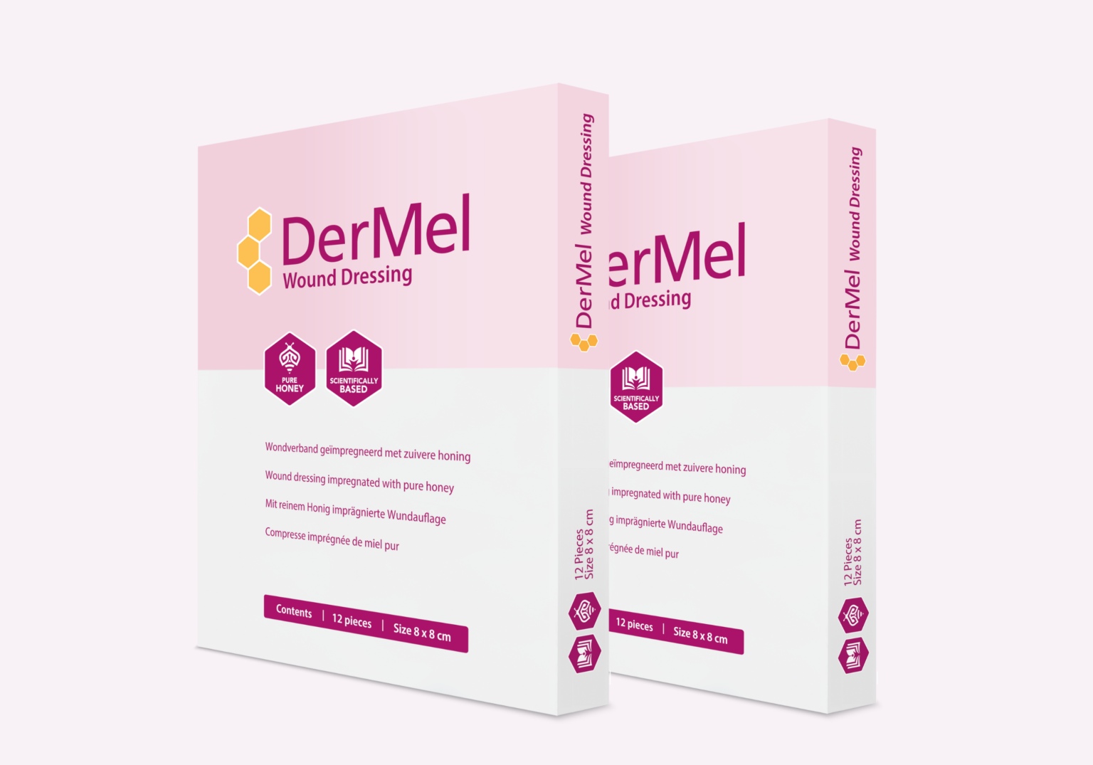 DerMel Wound Dressing | Gạc lưới vô trùng Polyacetate tẩm 100% mật ong ...